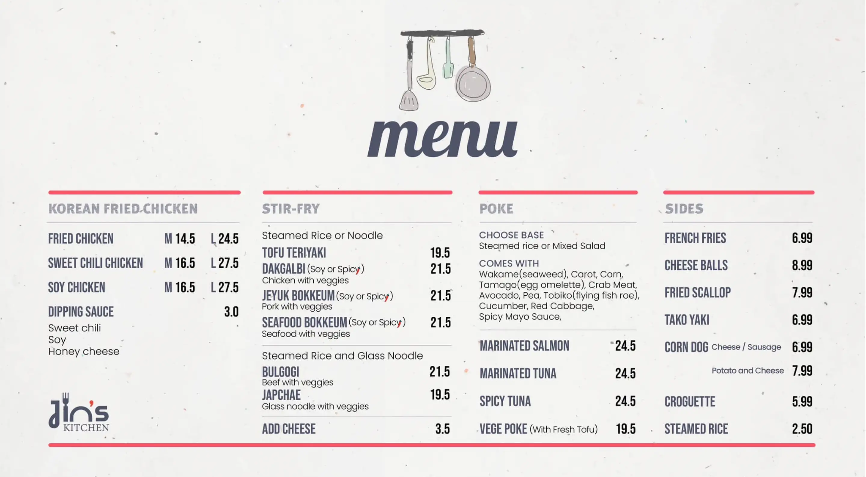 Jin's Kitchen | Korean Restaurant in Campbell River | Order Online